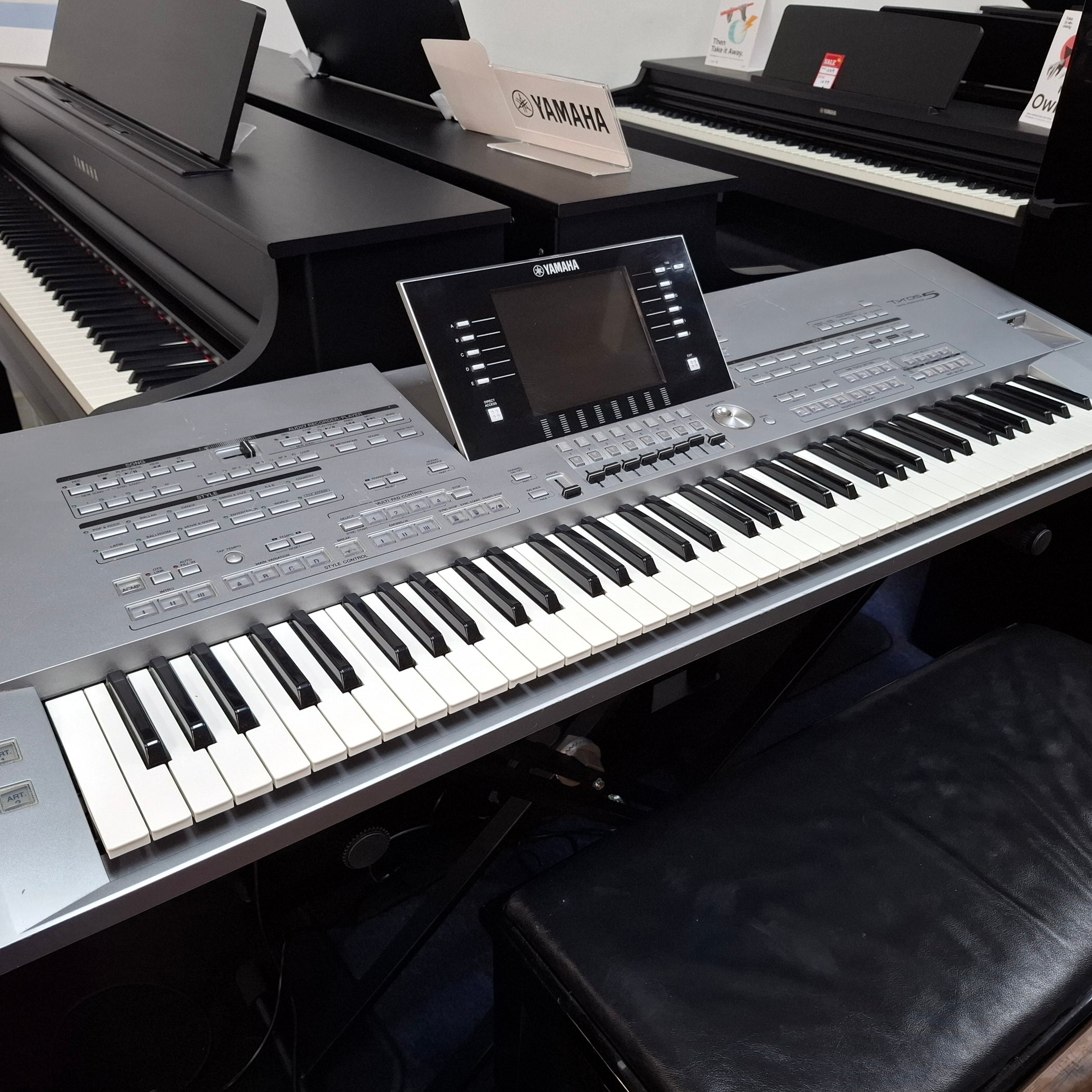 Second Hand Yamaha Tyros 5 76 Key Arranger Workstation Keyboard — Gough ...